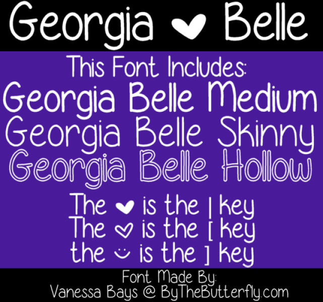 Georgia Belle Font Family · 1001 Fonts