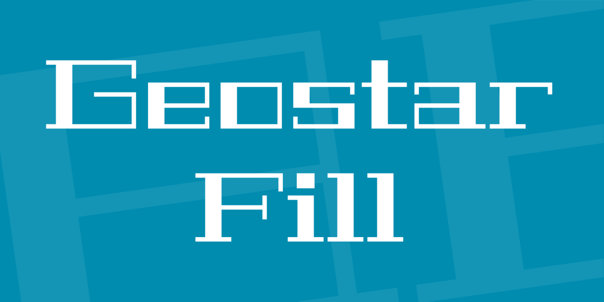 Geostar Fill Font · 1001 Fonts