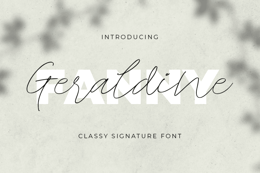 Geraldine Font · 1001 Fonts