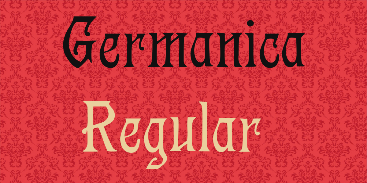 Germanica Font · 1001 Fonts