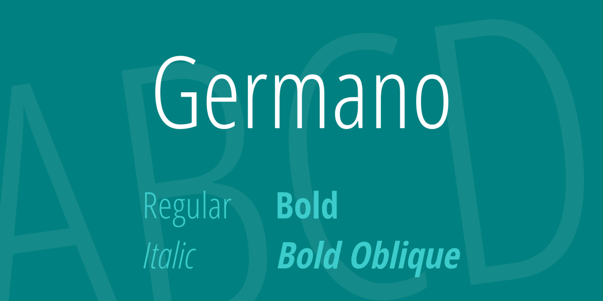 Germano Font Family · 1001 Fonts