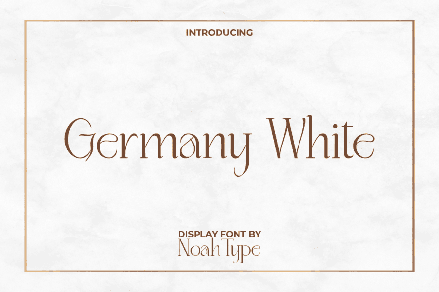 Germany White Demo Font · 1001 Fonts