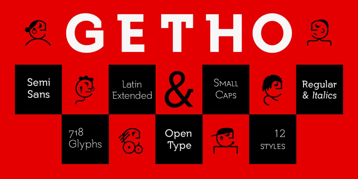 Getho Font Family · 1001 Fonts