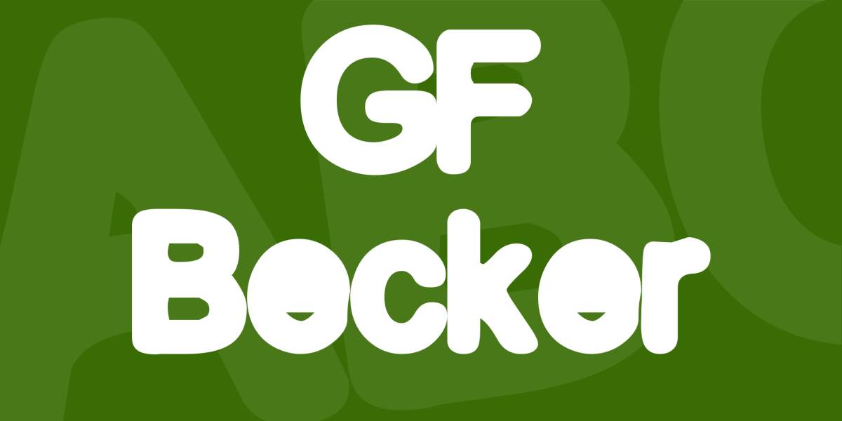 GF Becker Font · 1001 Fonts