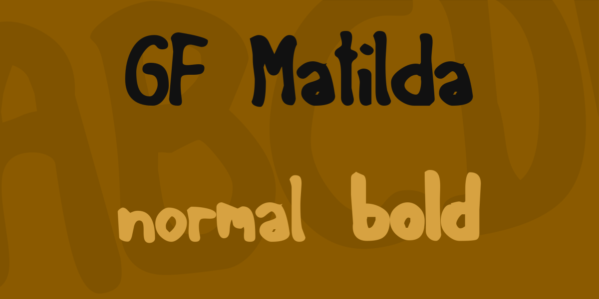 GF Matilda Font Family · 1001 Fonts