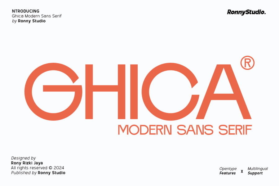 Ghica DEMO Font · 1001 Fonts