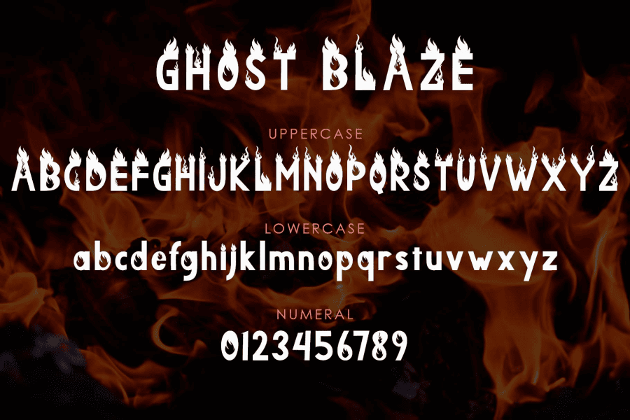 Ghost Blaze Font · 1001 Fonts