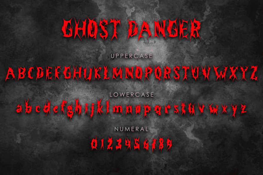 Ghost Danger Font · 1001 Fonts