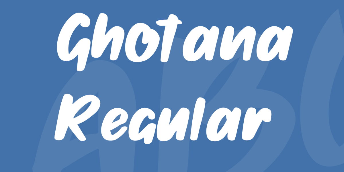 Ghotana Font · 1001 Fonts