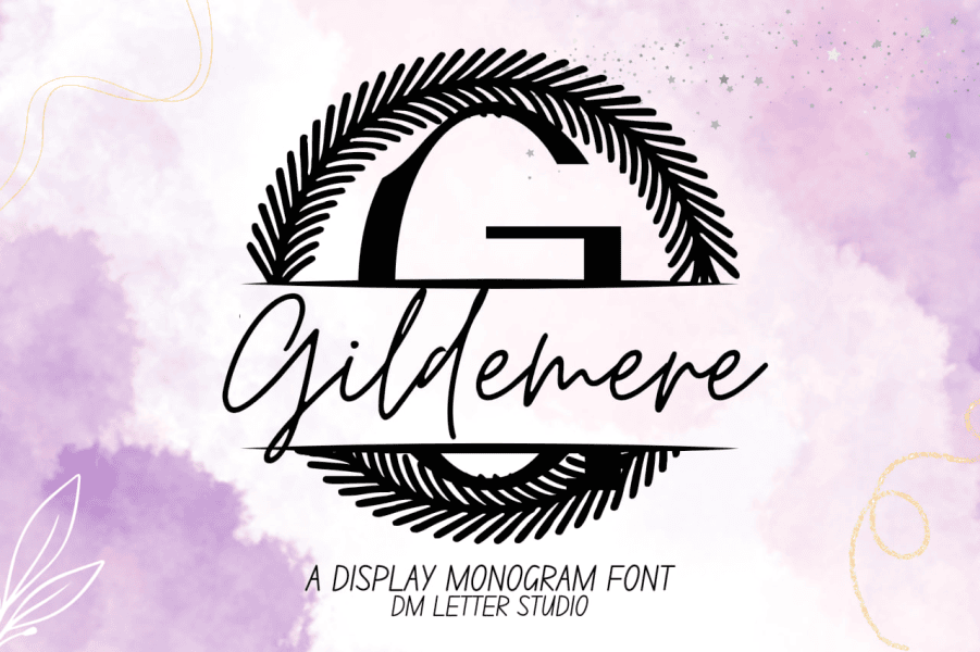 6 Free Farmhouse, Luxury, Wood Sign Split Monogram Fonts · 1001 Fonts