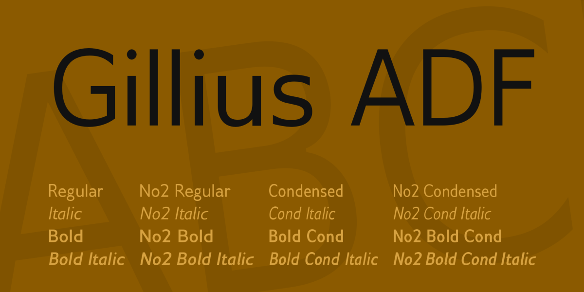 Gillius ADF Font Family · 1001 Fonts