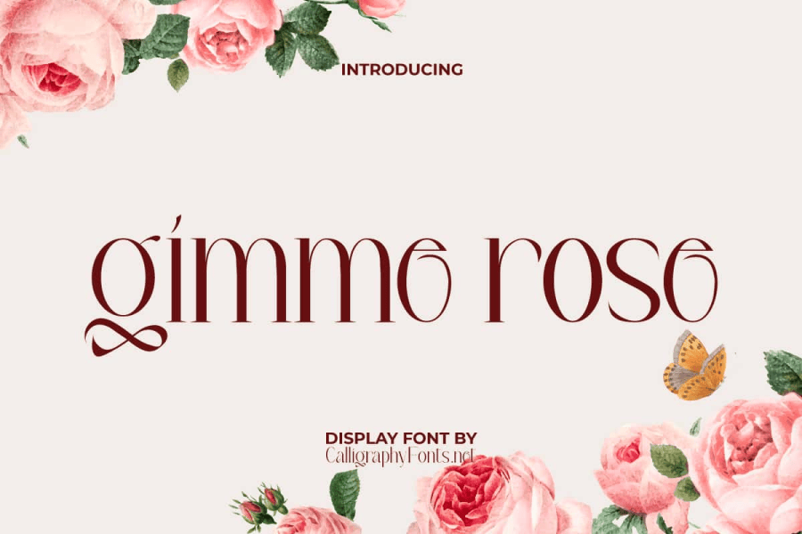 Gimme Rose Demo Font · 1001 Fonts