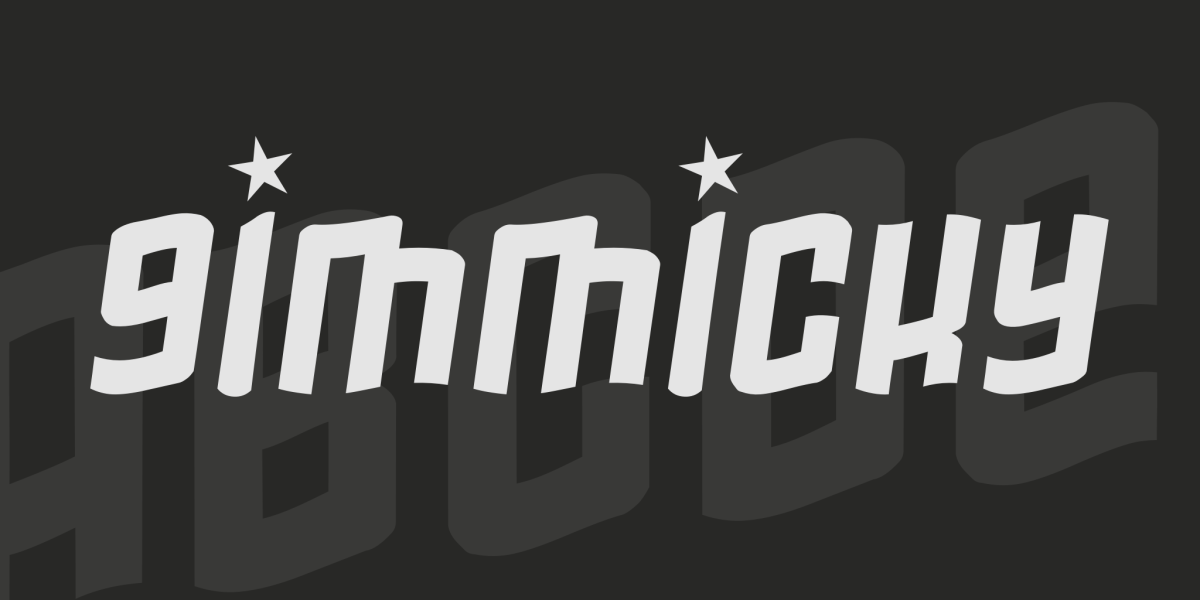Gimmicky Font · 1001 Fonts
