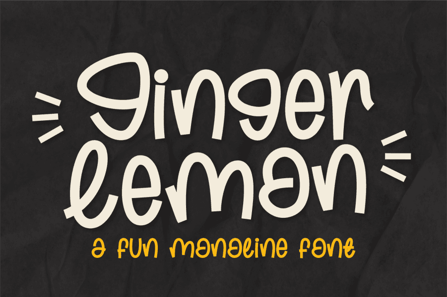 Ginger Lemon Font · 1001 Fonts
