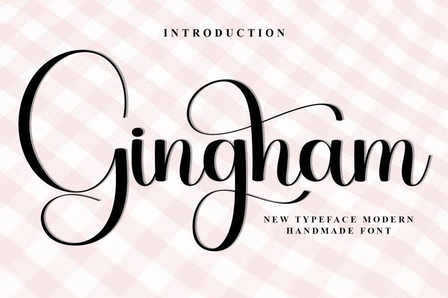 Gingham Font · 1001 Fonts