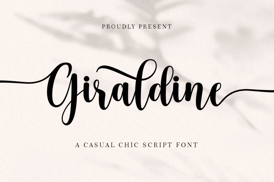 Giraldine Font · 1001 Fonts