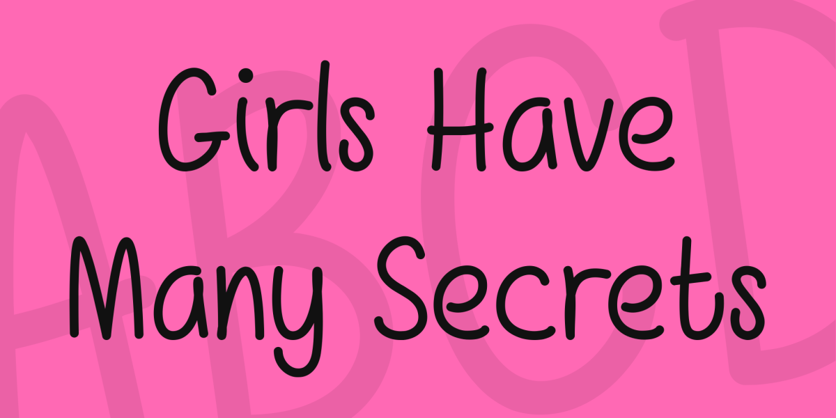 Girls Have Many Secrets Font · 1001 Fonts