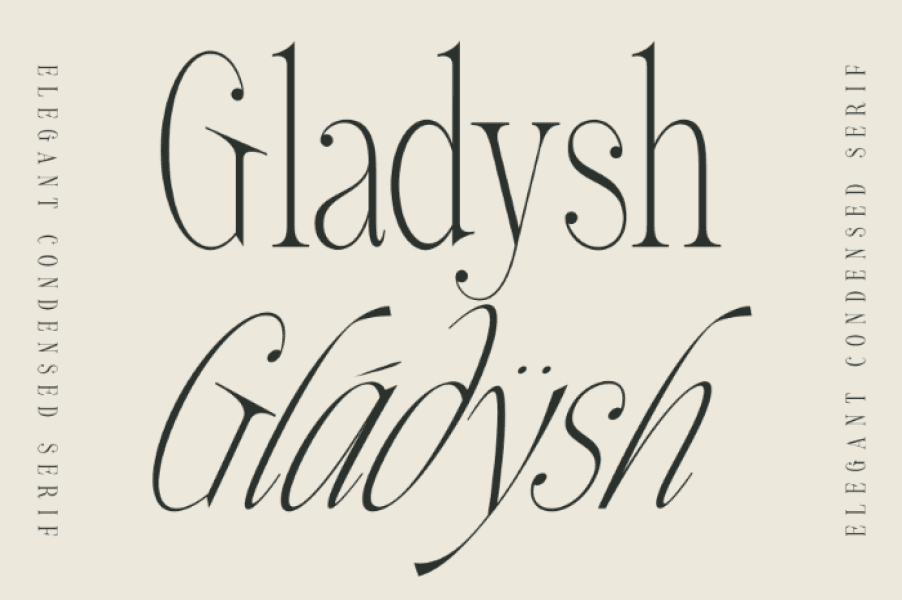 Gladysh Font Family · 1001 Fonts