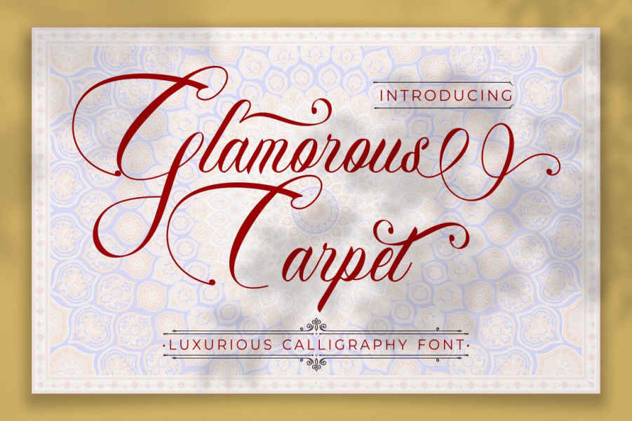 Glamorous Carpet Font · 1001 Fonts