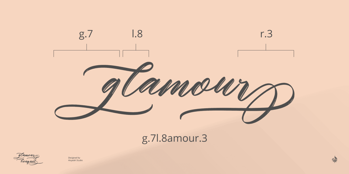 Glamour Bouquet Font · 1001 Fonts