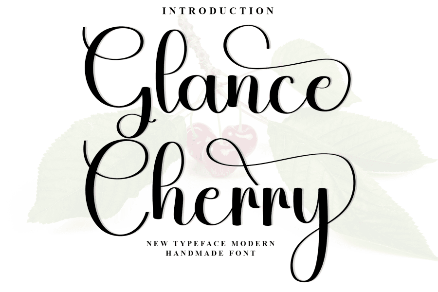 Glance Cherry Font · 1001 Fonts