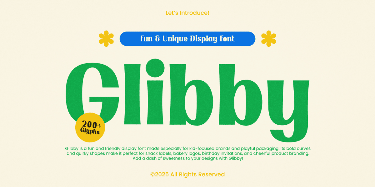 Glibby Font · 1001 Fonts