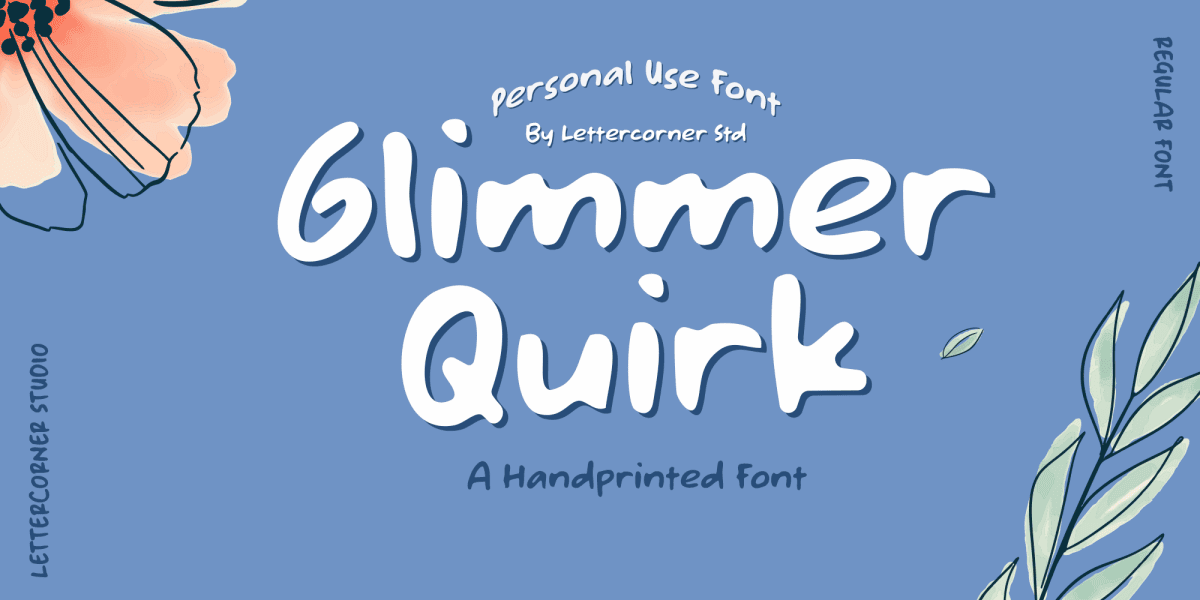 Glimmer Quirk Font · 1001 Fonts