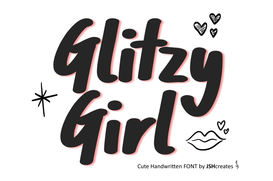 Glitzy Girl Font · 1001 Fonts