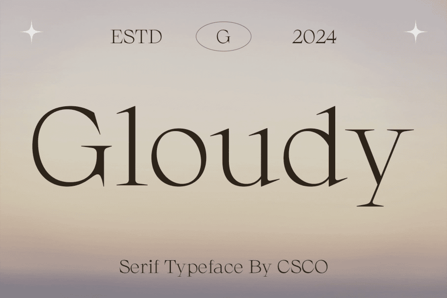 Gloudy Demo Font · 1001 Fonts