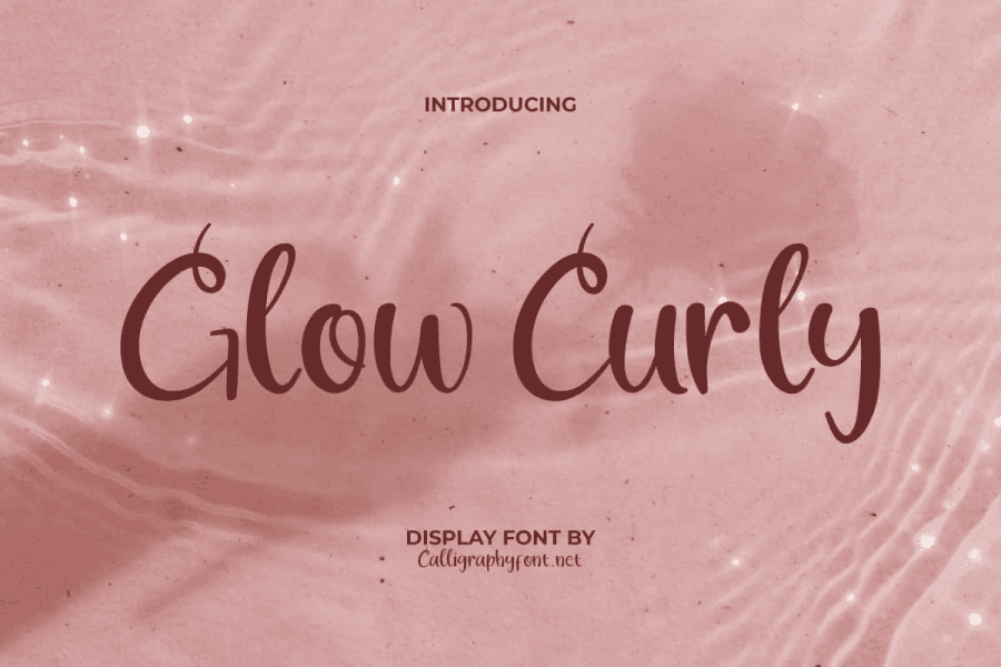 Glow Curly Demo Font · 1001 Fonts