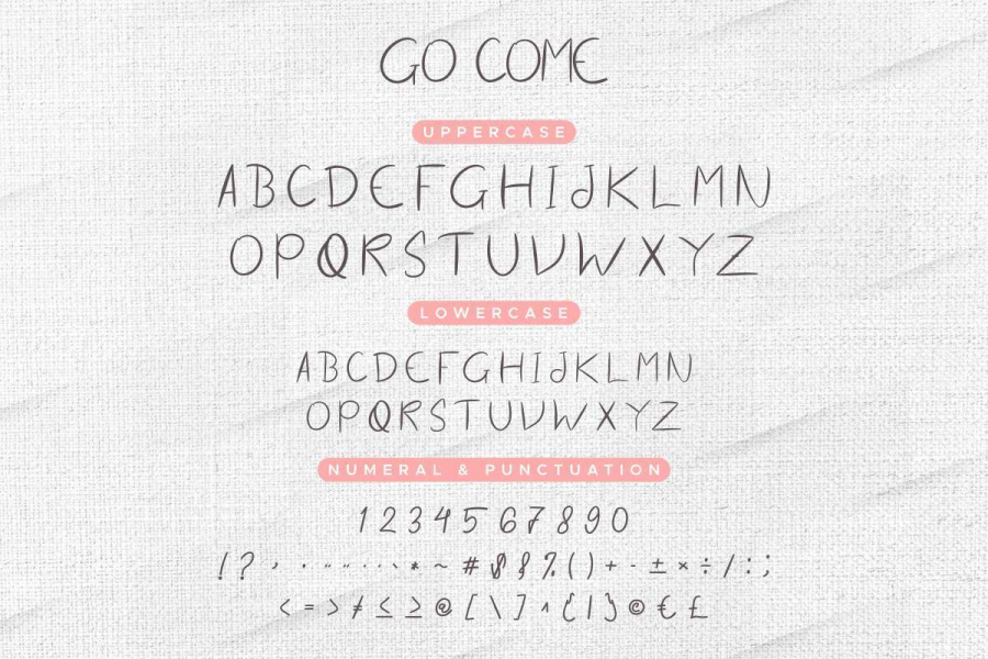 Go Come Demo Font Family · 1001 Fonts