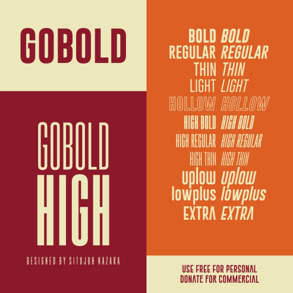 Gobold Font Family · 1001 Fonts