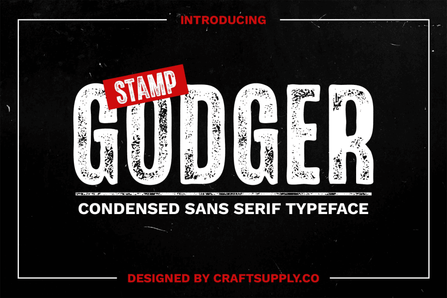 Godger Stamp Demo Font · 1001 Fonts