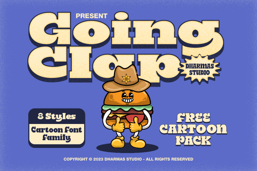 2 Free Sticker, Funny, Y2k Fonts · 1001 Fonts