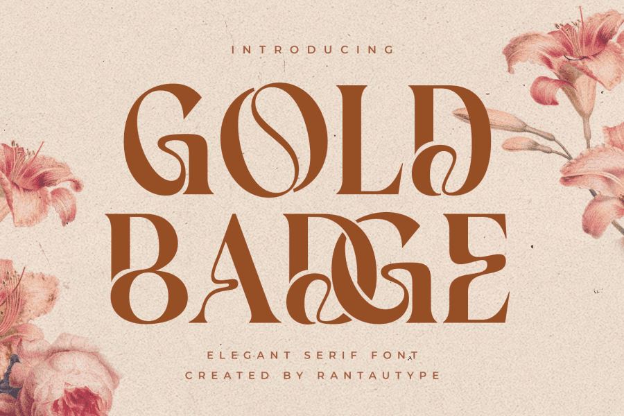 Gold Badge Font · 1001 Fonts
