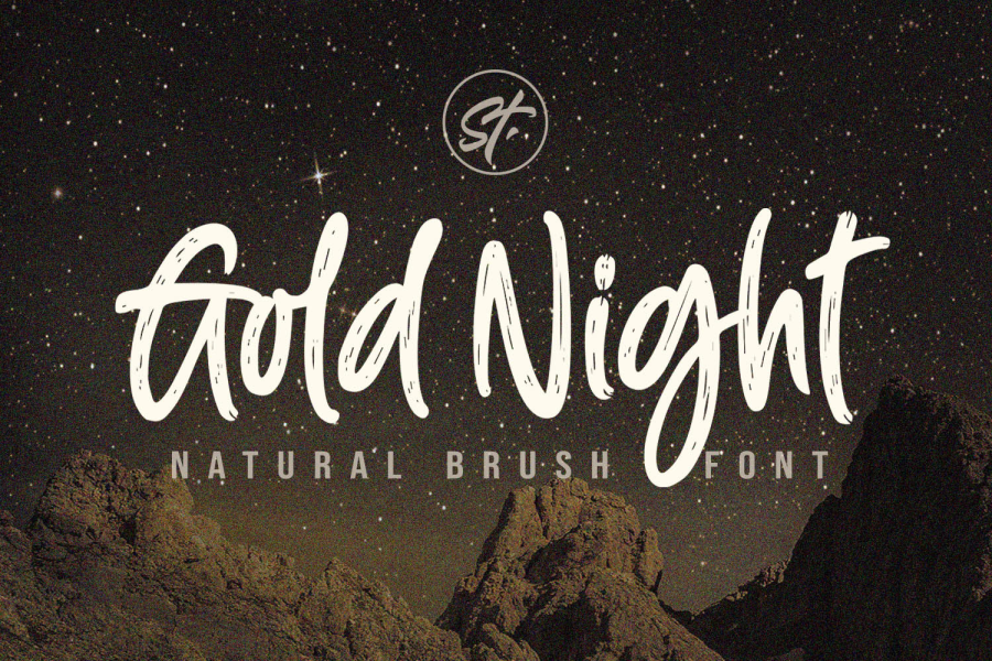 Gold Night Font · 1001 Fonts