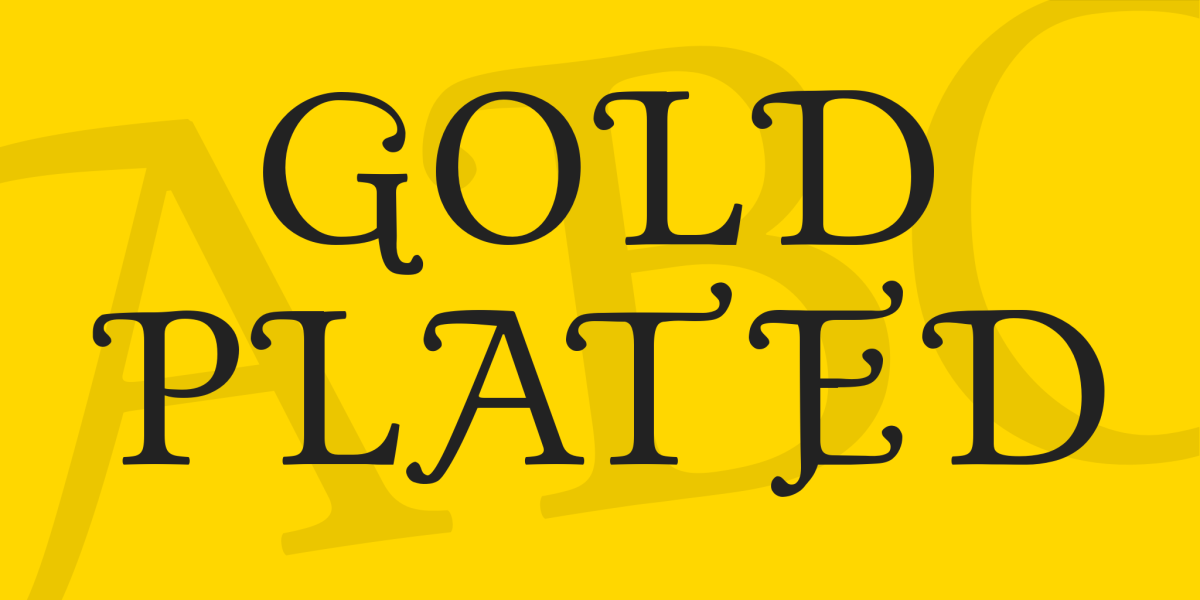 Gold Plated Font · 1001 Fonts