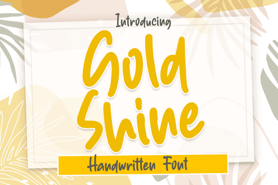 Gold Shine Font · 1001 Fonts