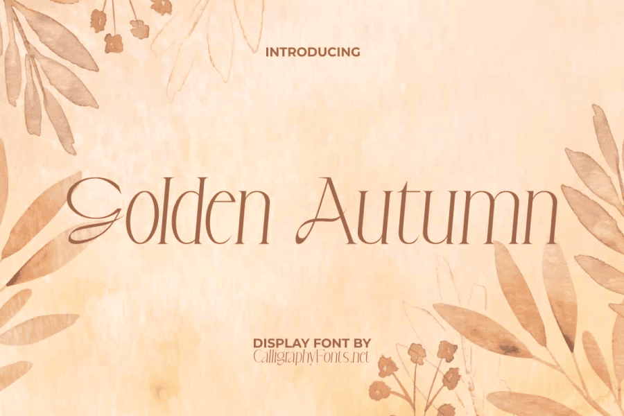 Golden Autumn Demo Font · 1001 Fonts