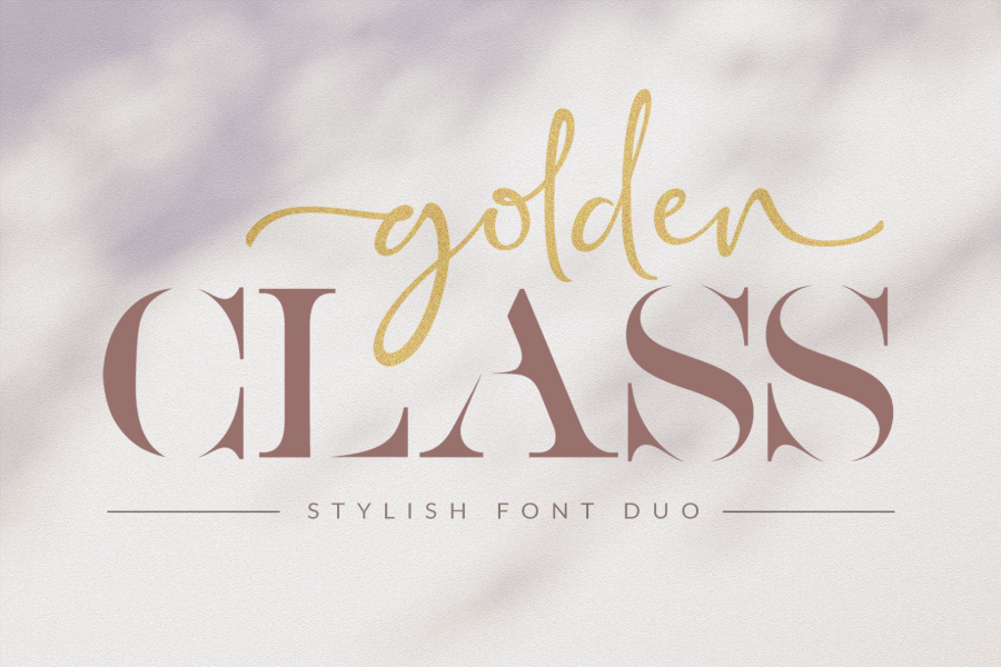 Golden Class Script Font · 1001 Fonts