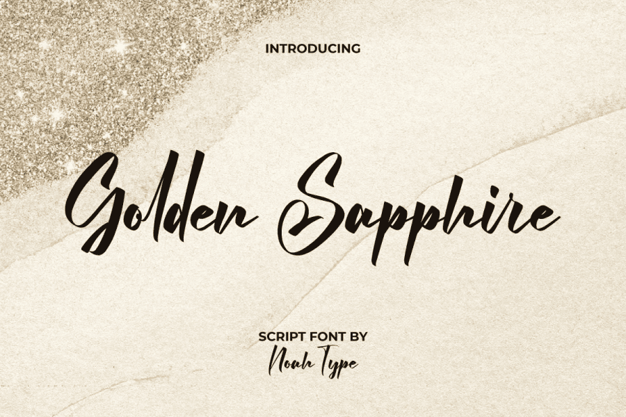 Golden Sapphire Demo Font · 1001 Fonts