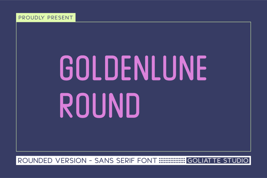 Goldenlune Round Font · 1001 Fonts