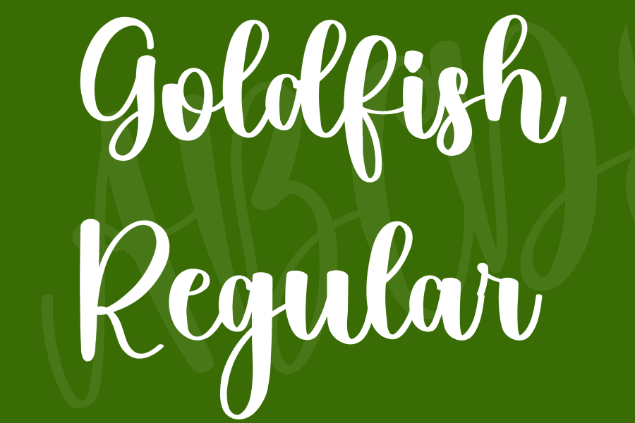 Goldfish Font · 1001 Fonts