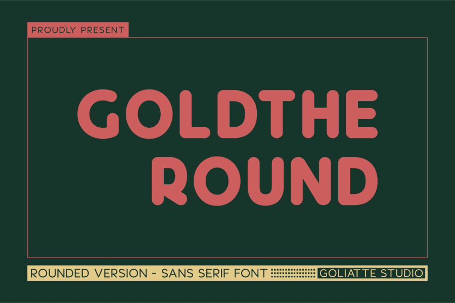 Goldthe Round Font · 1001 Fonts