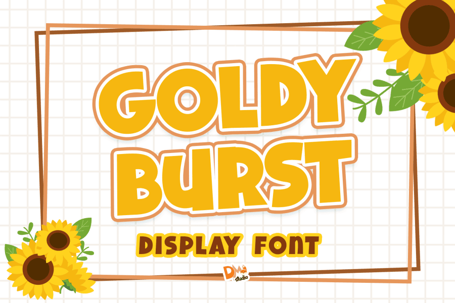 Goldy Burst Font · 1001 Fonts