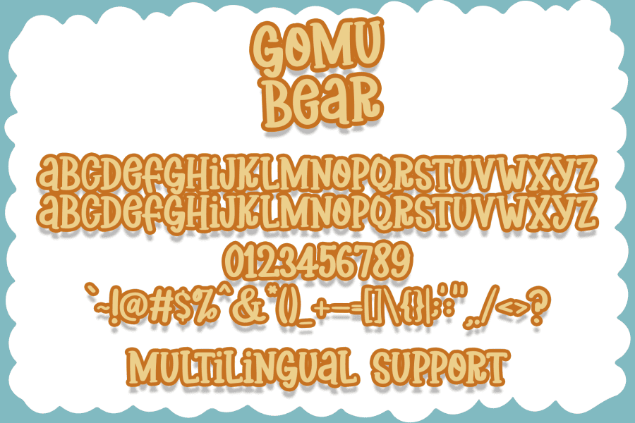 Gomu Bears Font · 1001 Fonts