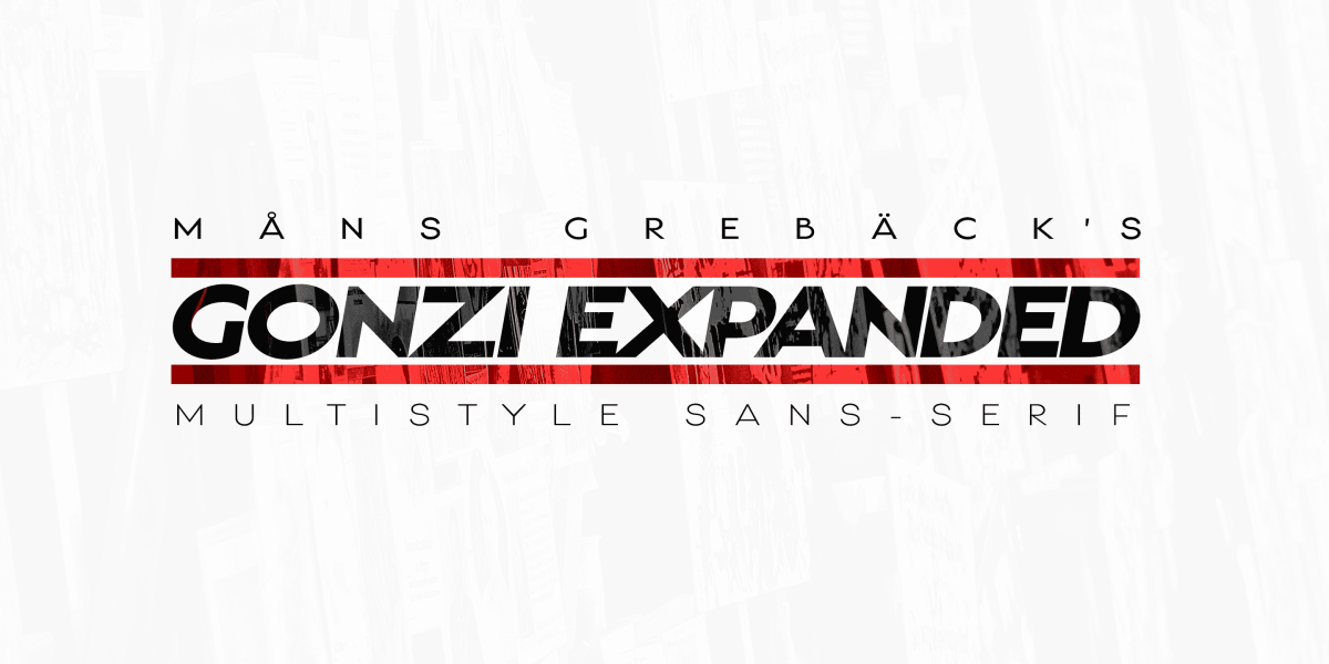 Gonzi Expanded PERSONAL USE Font Family · 1001 Fonts
