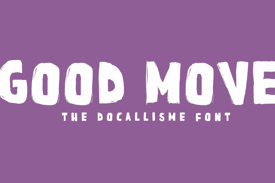 GOOD MOVE Font · 1001 Fonts