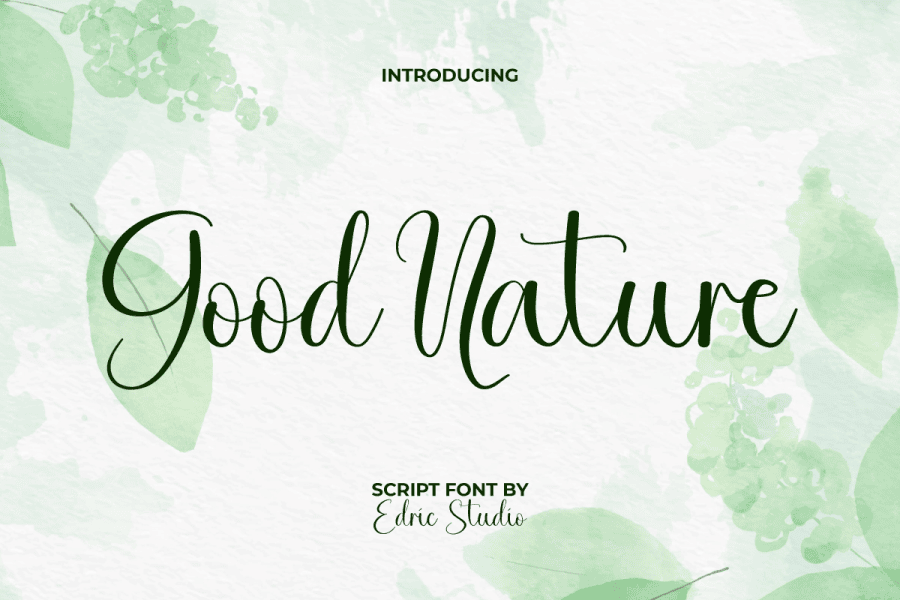 Good Nature Demo Font · 1001 Fonts
