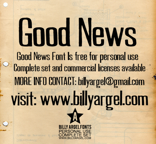 GOOD NEWS PERSONAL USE Font · 1001 Fonts